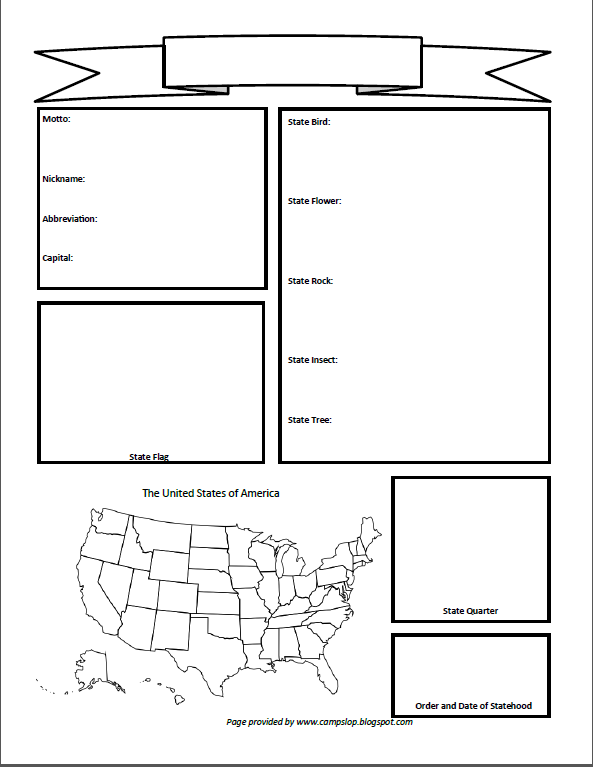 Camp Slop: Free Geography Printable