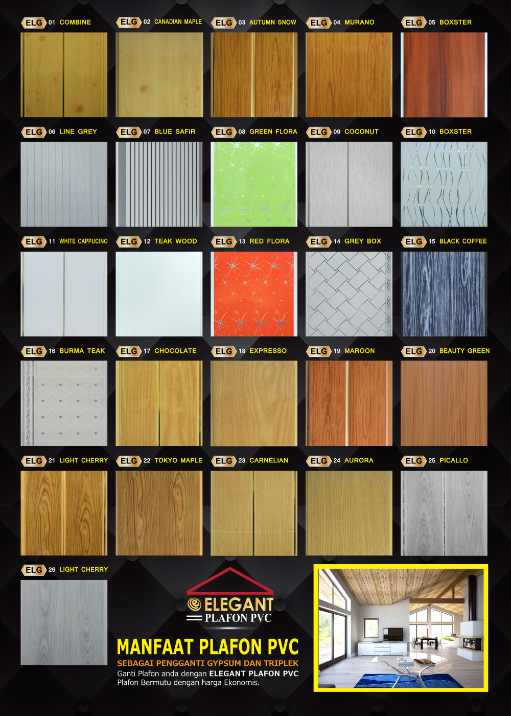 PLAFON PVC ELEGANT: KATALOG PLAFON PVC ELEGANT