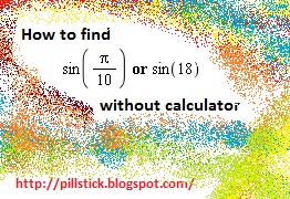 Finding Sin 18 without calculator | Just Science