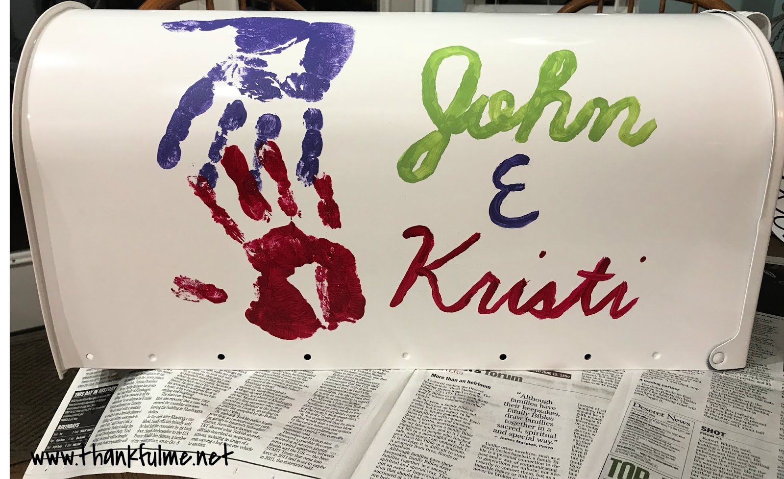 Wednesday Works: DIY Painted UP Mailbox