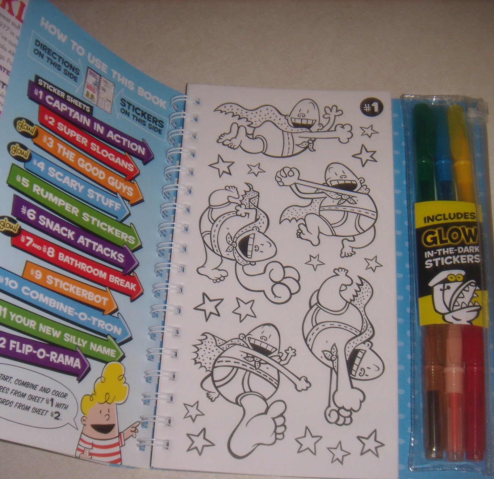 Mommie of 2: Captain Underpants Review and a Super Silly Sticker Studio ...