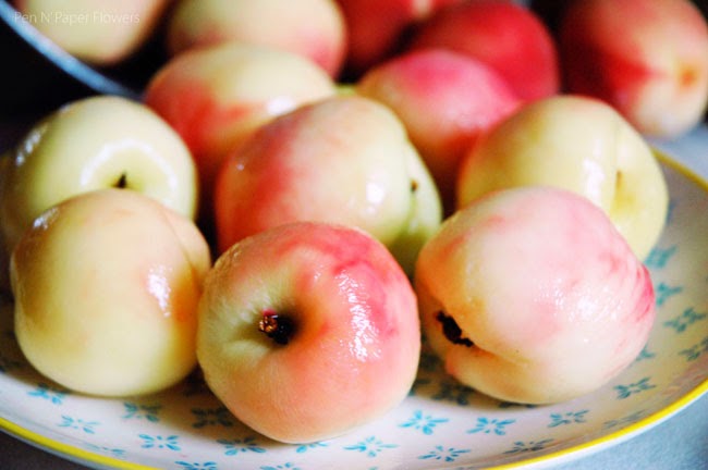 Pen + Paper Flowers: GOOD THiNGS | Peach Peeling Made Easy