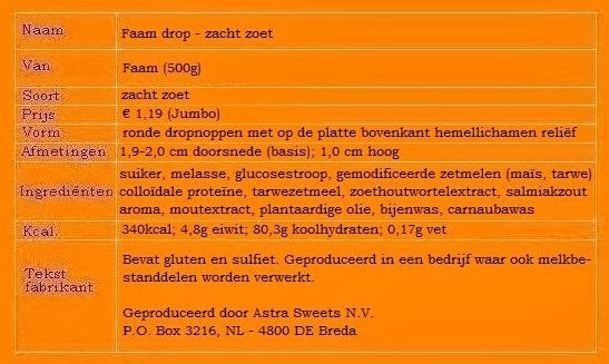 DROP: Faam drop - zacht zoet