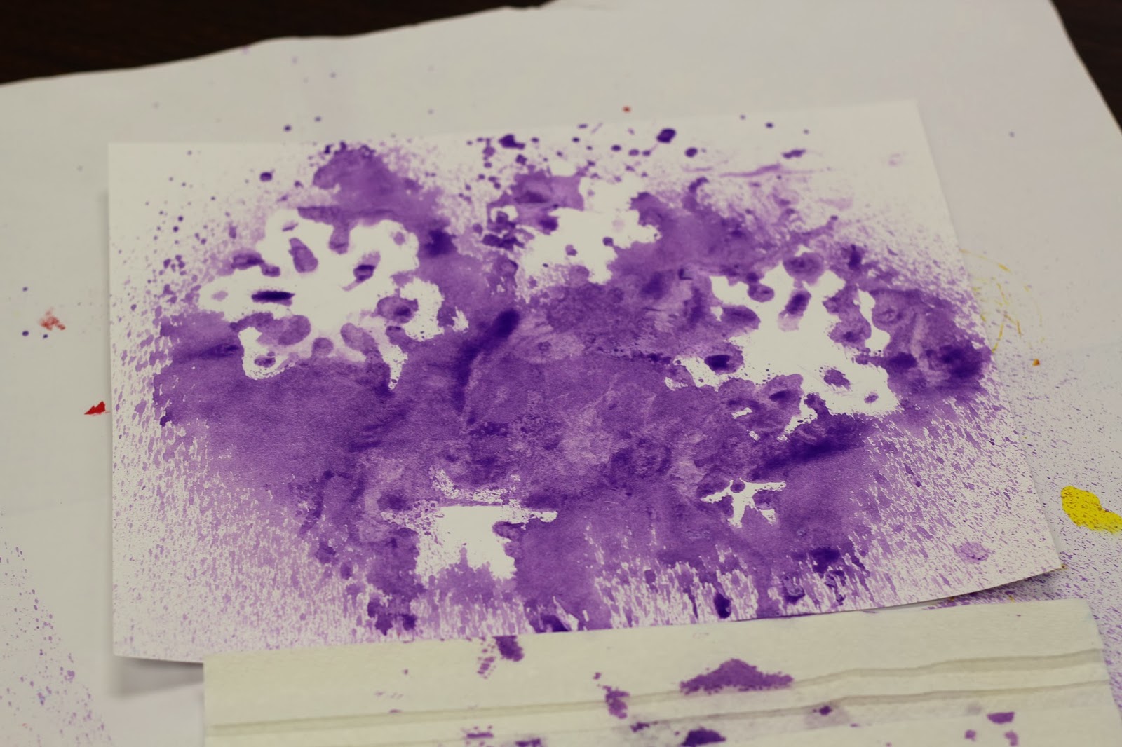 Teach Them To Fly: Spray Painting Snow Flakes