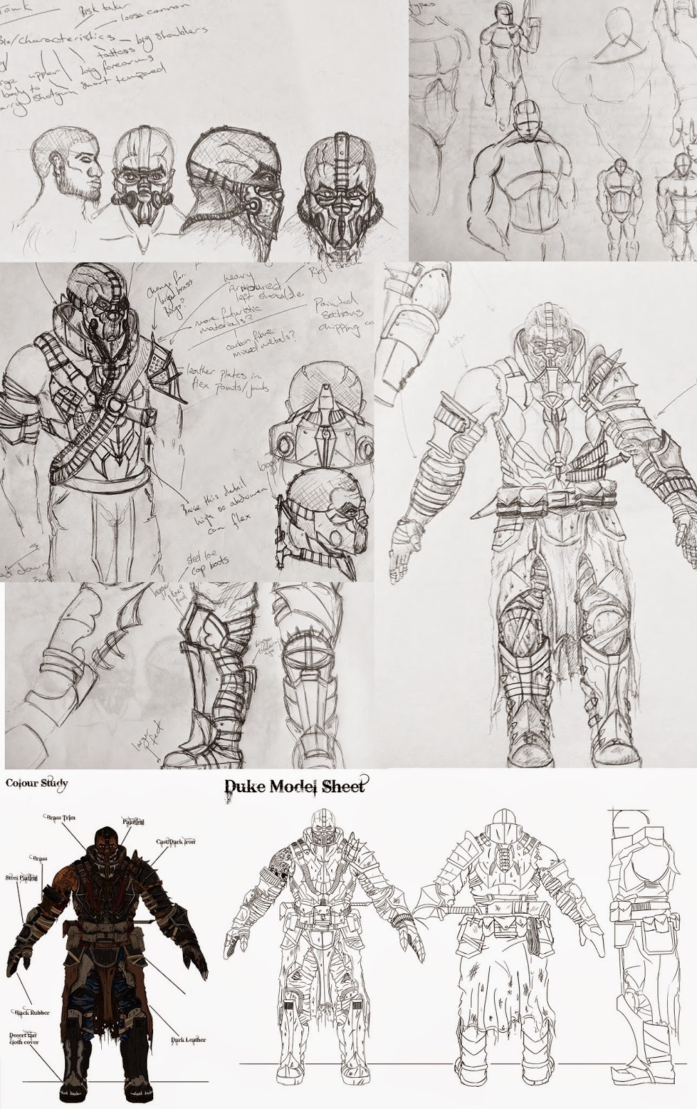 Jamie Stubbs CG Artist: Uni Character sketches