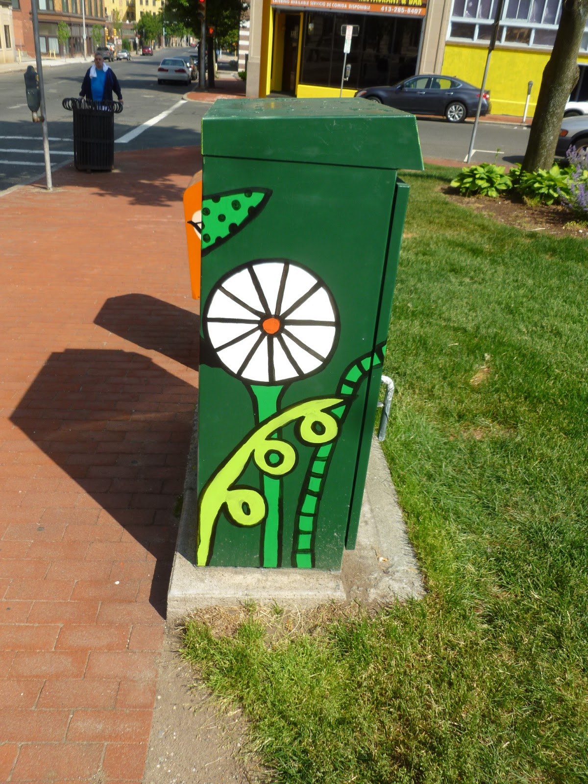 Photo-ops: Decorated Utility Box - Whimsical Flowers - Springfield, MA