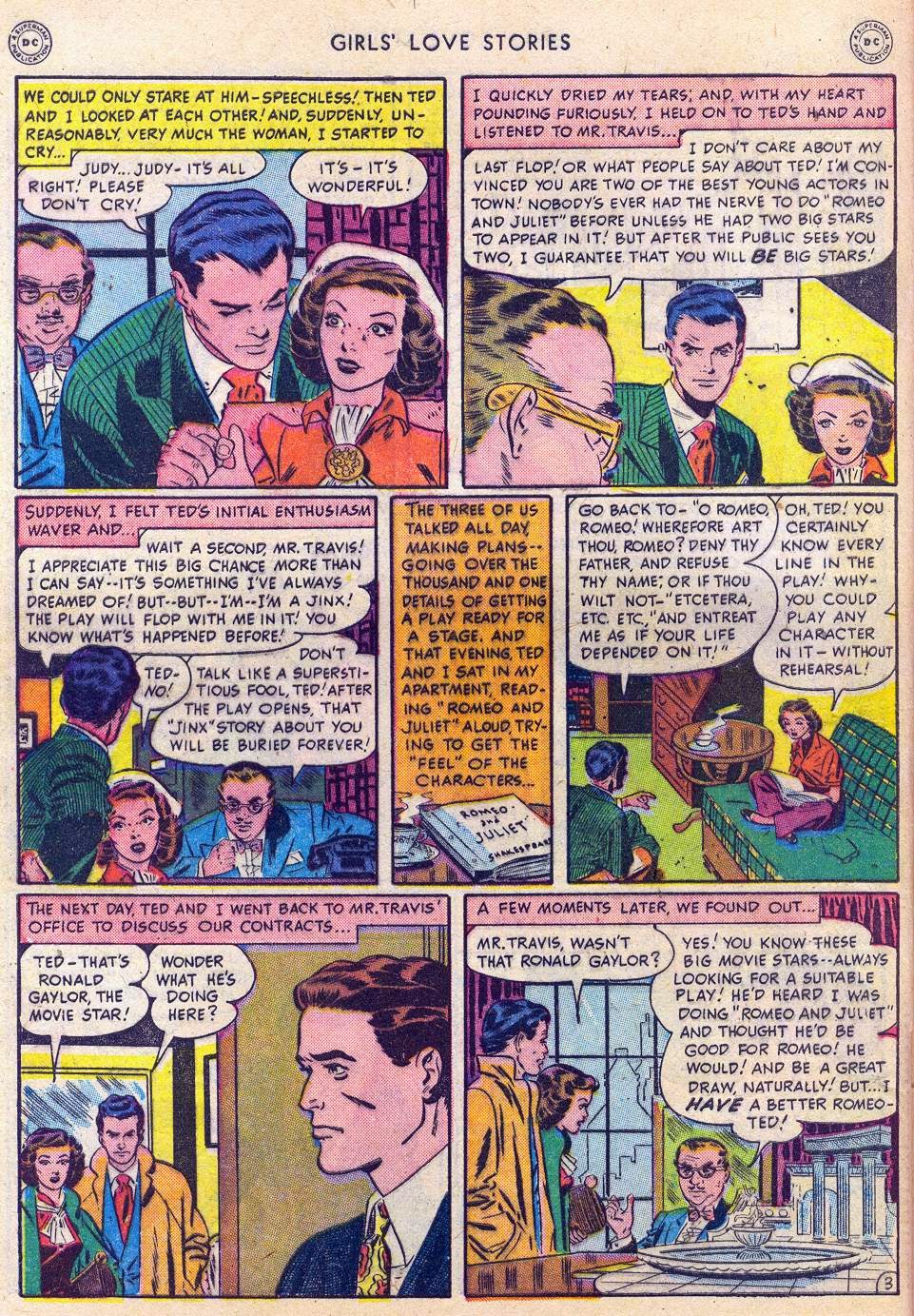 The ALEX TOTH archives: TOTH - GIRLS' LOVE STORIES 1 Unlucky Heart ...