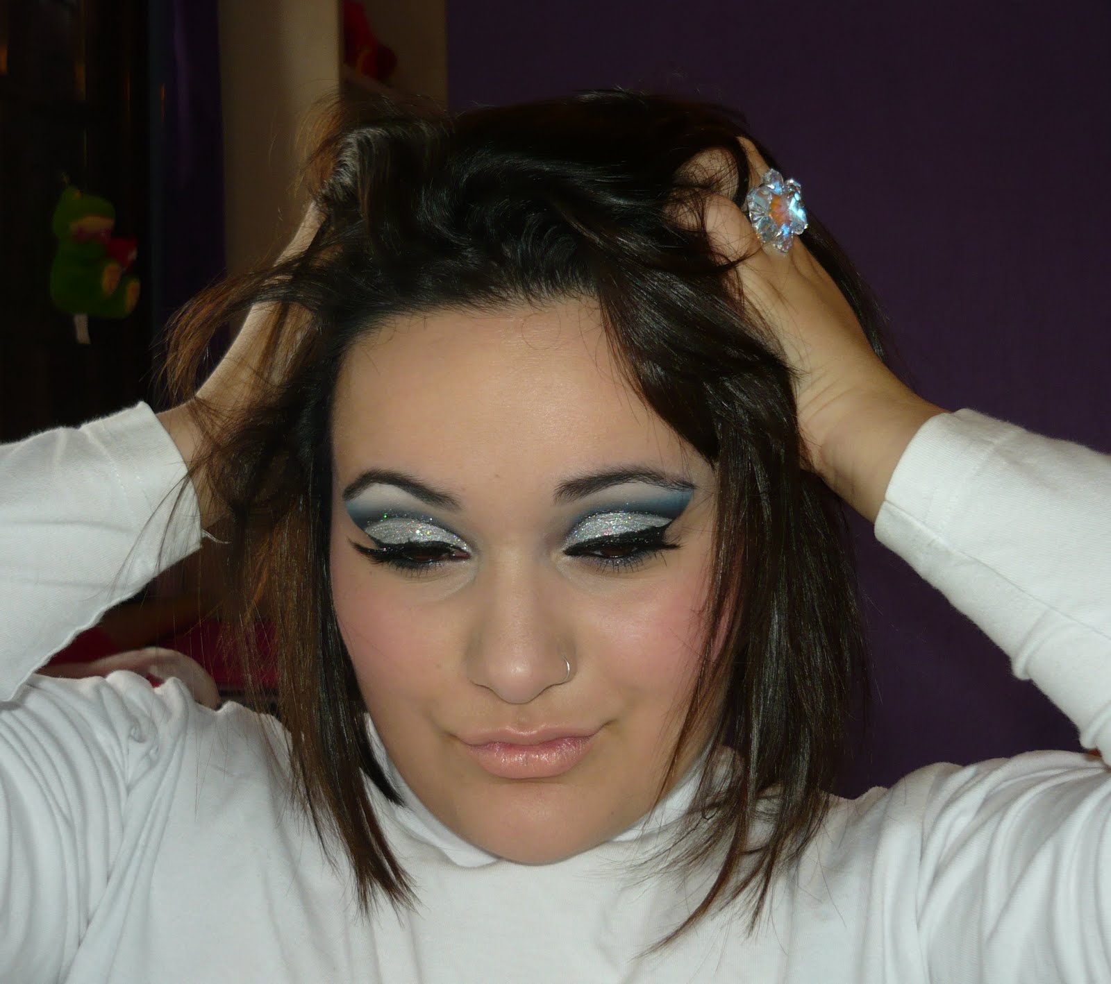 Femme Fatale by Jeh: Tuto Baphônico: Puro Glitter e côncavo marcado de ...