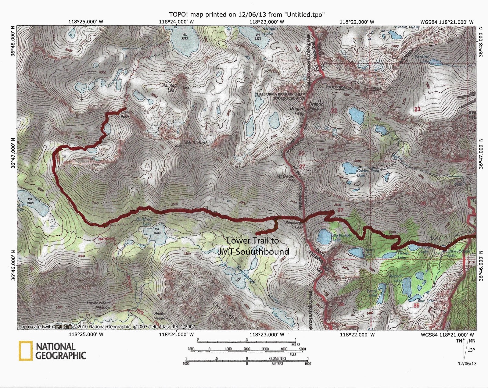 Mid Sierra Musings: Kearsarge Pass Trail To Glen Pass