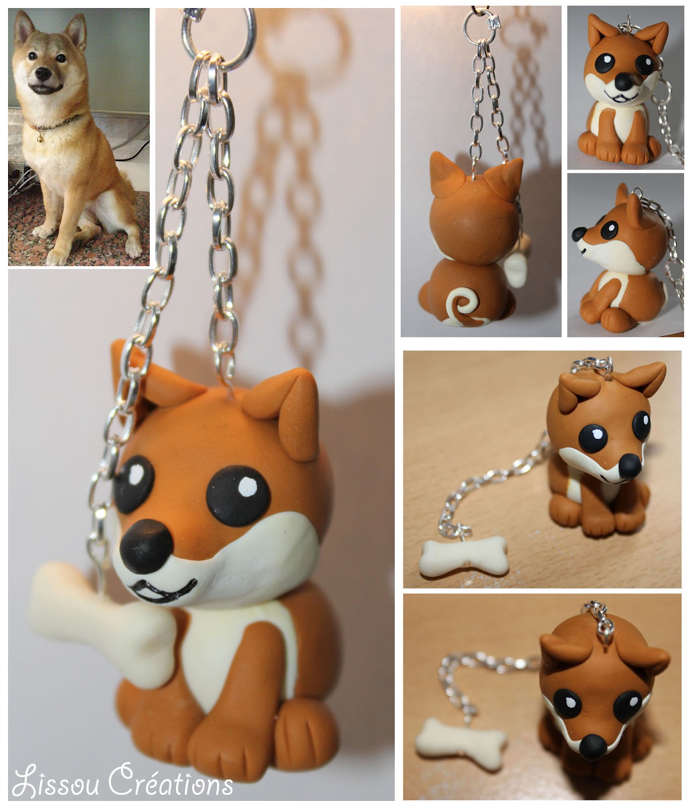 Lissou Créations: cadeau shiba-inu fimo