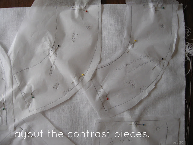 Pickup Some Creativity: Sew-Along Day 1, Cutting out the pattern pieces