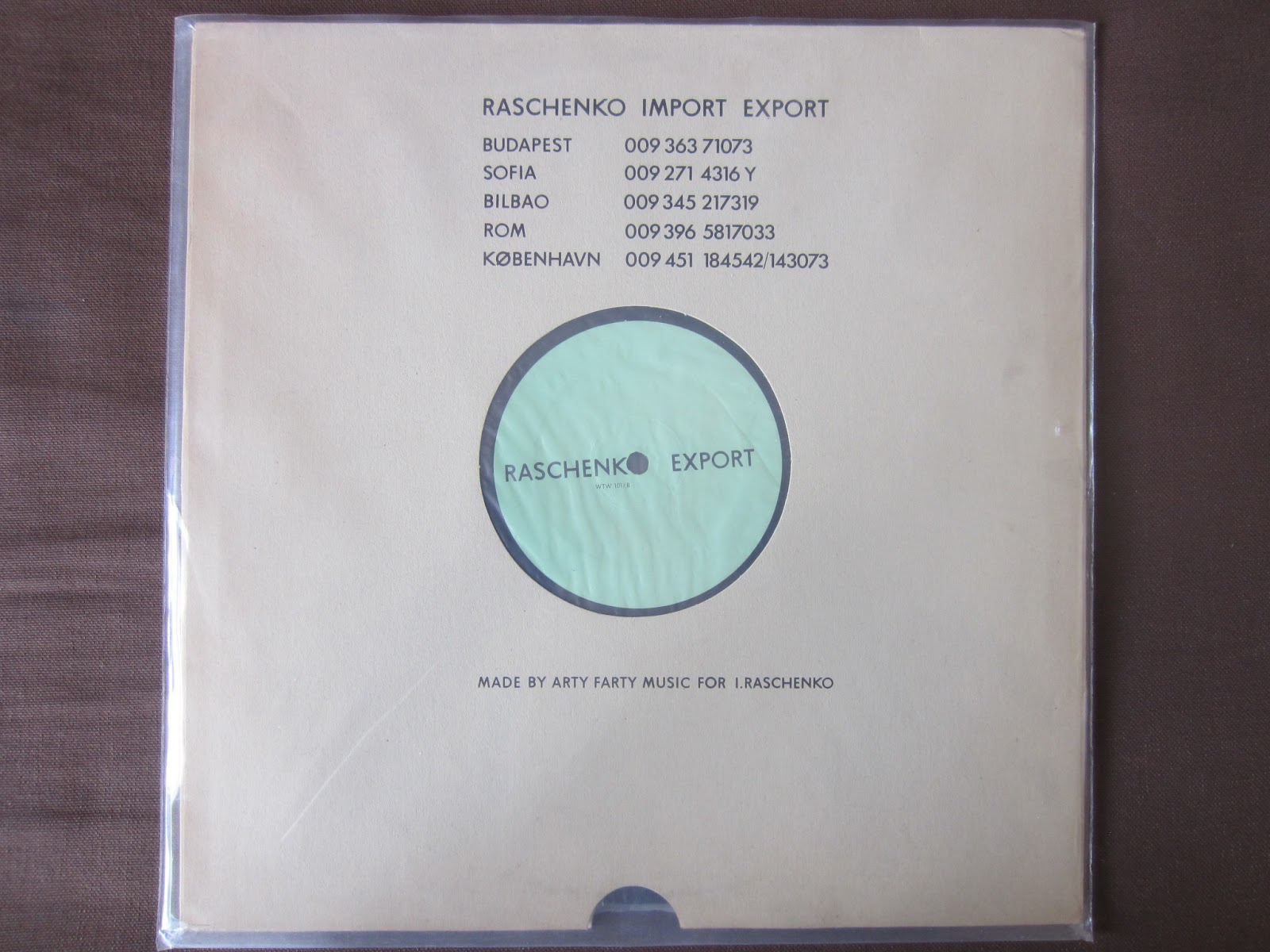 Archaic Inventions: Raschenko - Import Export • Budapest Sofia Bilbao ...