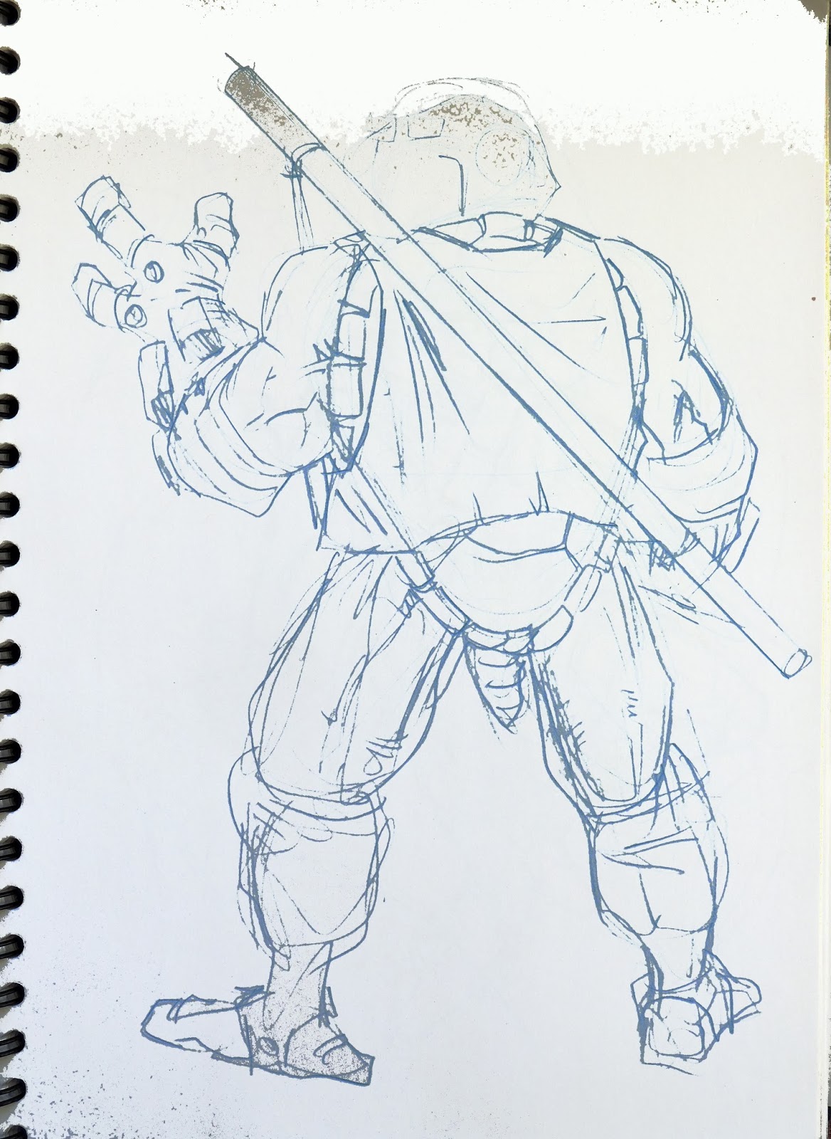 Peter Laird's TMNT blog: Blast from the Past #683: Sketchbook pages 27 ...