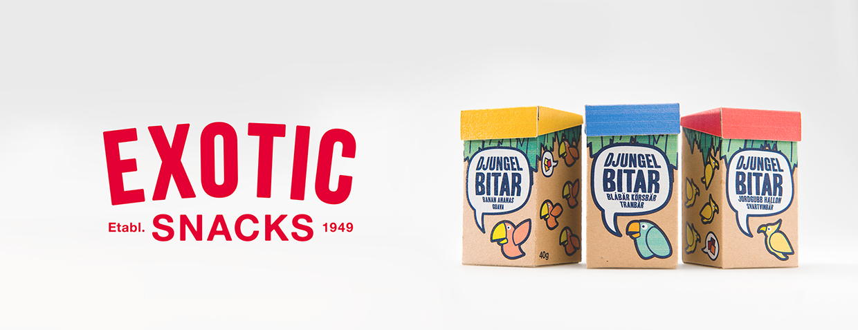 Exotic Snacks Kids Selection Redesign (Student Project) – Packaging Of ...
