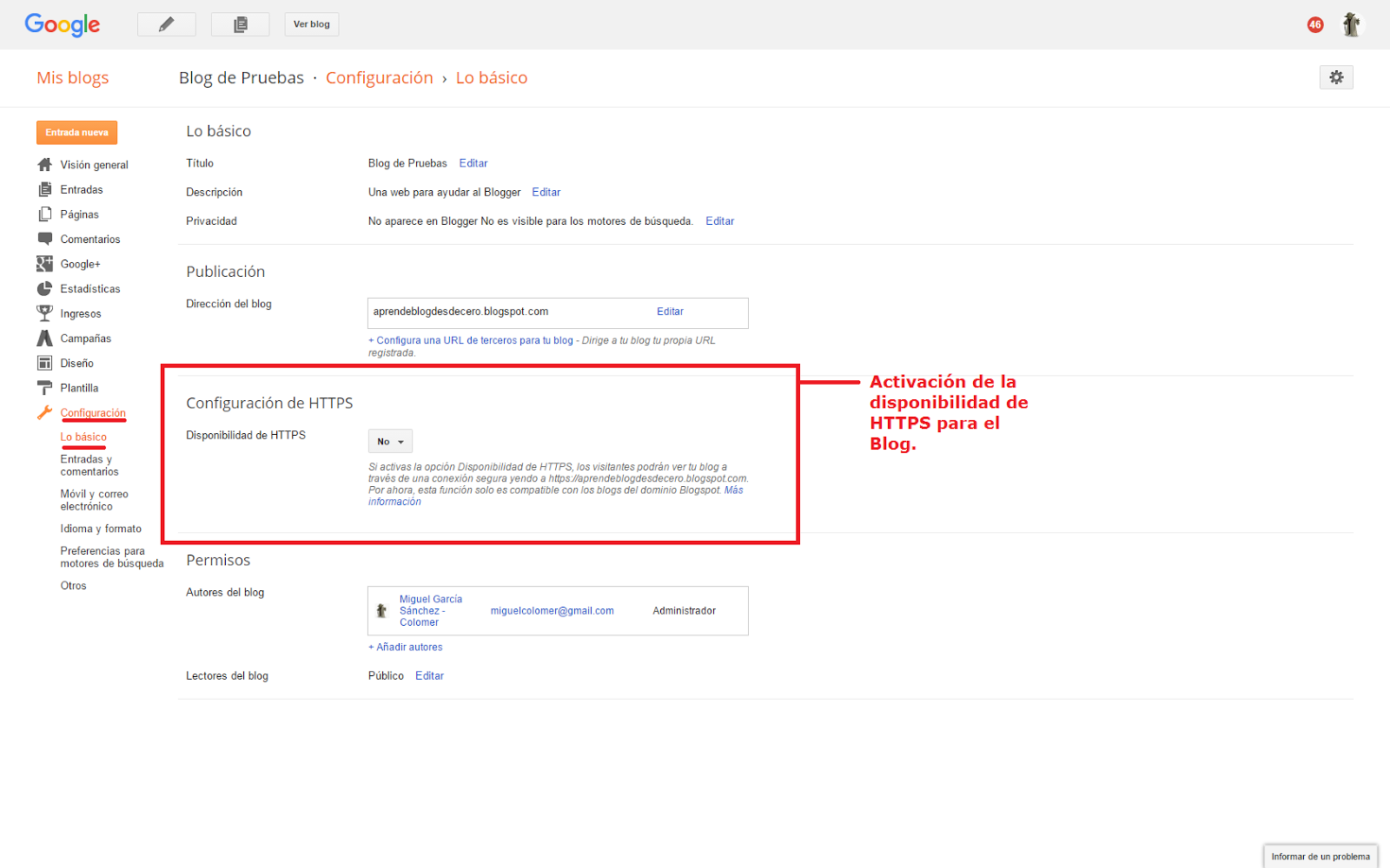 Cómo activar el protoclo https para tu Blog en Blogger ~ Diarios de la nube