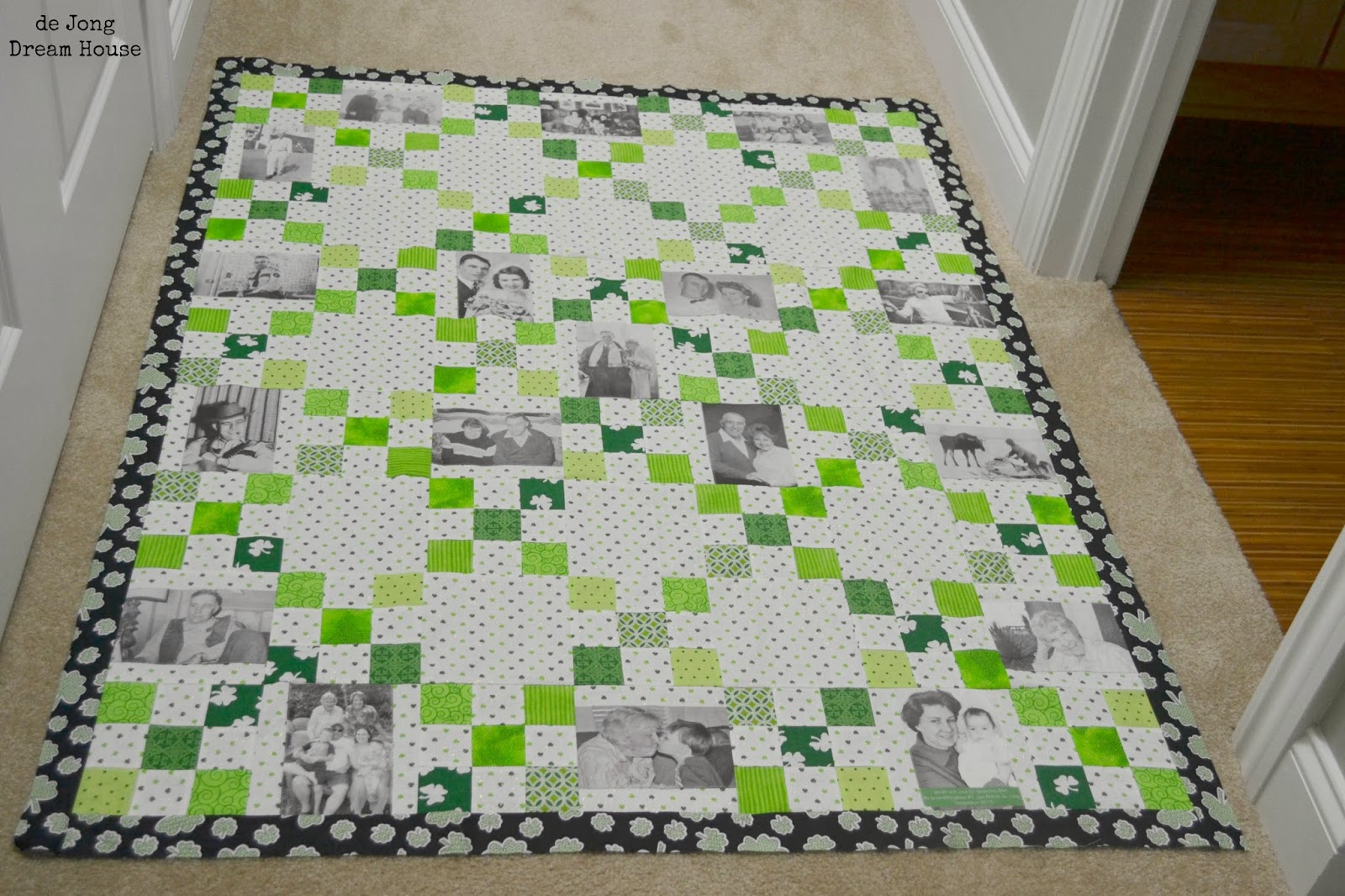de Jong Dream House: Quilt #9: Irish Chain Memory Quilt