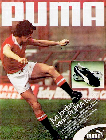 Puma ads (Manchester United), circa 1978 ~ The Football Attic