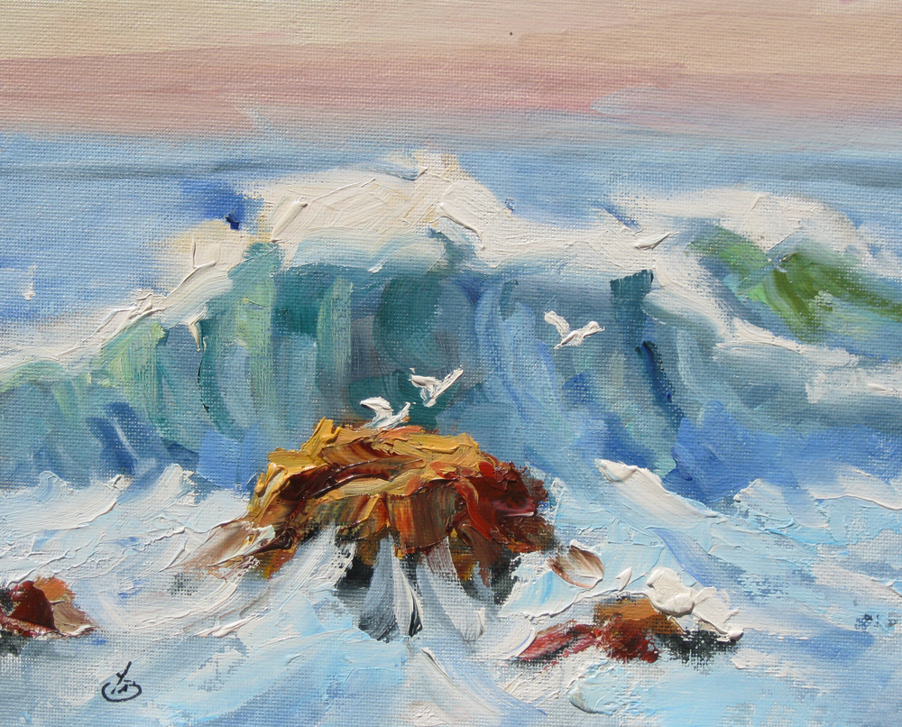 [TOM BROWN FINE ART] TOM BROWN 8x10 CALIFORNIA IMPRESSIONIST $1 STUDIO ...