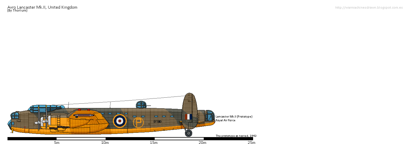 War Machines Drawn: Avro Lancaster Mk.II Prototype