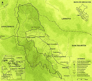 bosques de proteccion Rioja-Moyobamba: mapa del proyecto especial altomayo