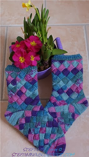 Entrelac Socks by Irish Clover | Entrelac Knitting Patterns