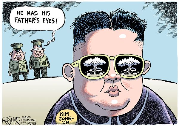 Presumptuous Politics: Kim Jong Un Cartoons