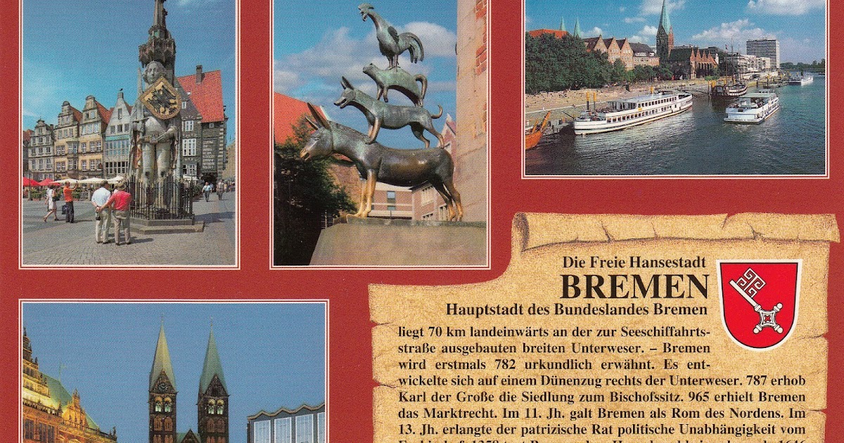 My postcard and stamp week: Germany: History of Bremen