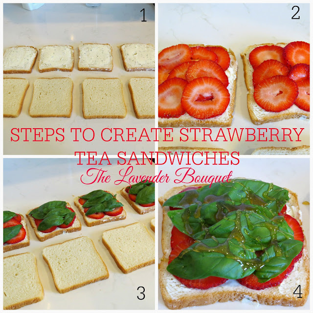 The Lavender Bouquet: SWEET & SAVORY STRAWBERRY TEA SANDWICH