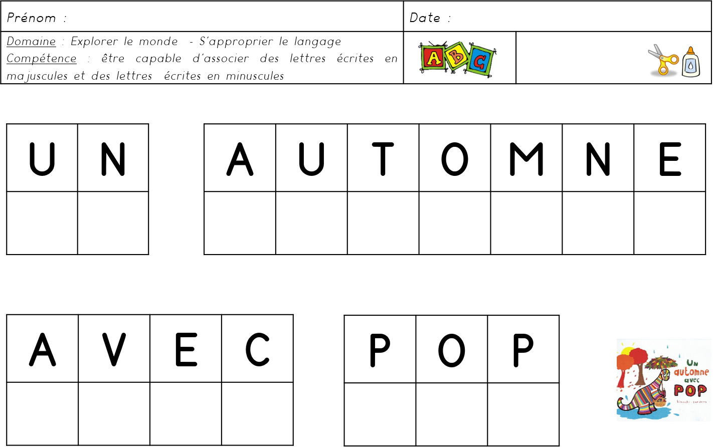 Les jeux de Jean Noël : Un automne avec POP - exploitation d'album au ...