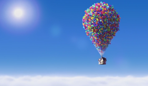A silent understanding: Me quiero ir volando en una casita con globos