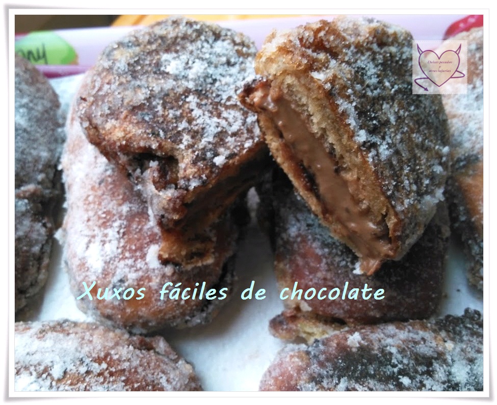 Xuxos (fáciles) de chocolate