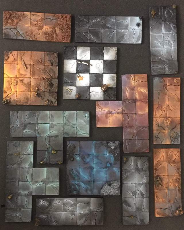 The Rusty Workbench: 3D warhammer quest tiles - The Quest So Far