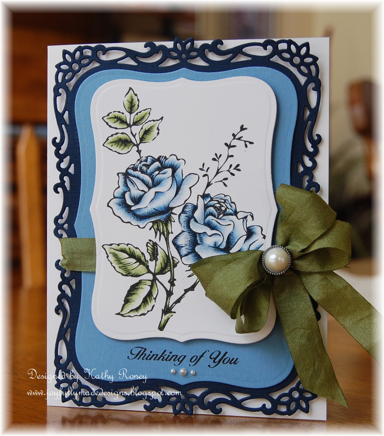 Joyfully Made Designs: JustRite Blue Roses