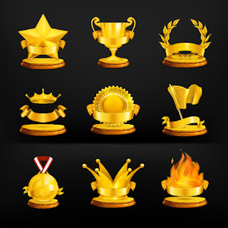 Template CorelDraw Trophies medals - EIO ARTS