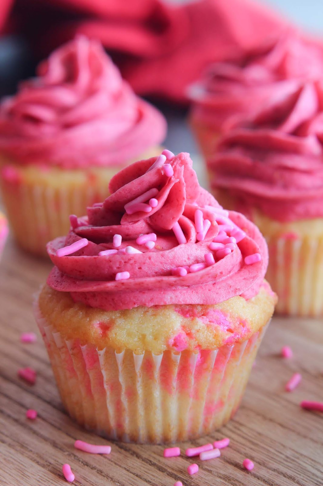 Eat Cake For Dinner: Pink Funfetti Cupcakes with Raspberry Buttercream ...