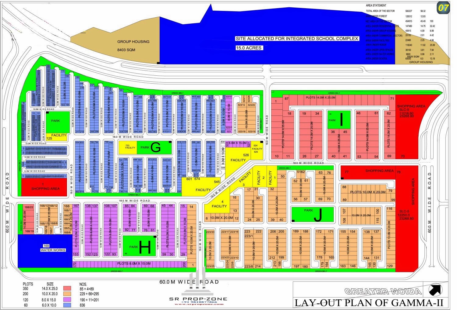 Layout Plan of Gamma-II Greater Noida HD Map - Ecotech Industry ...