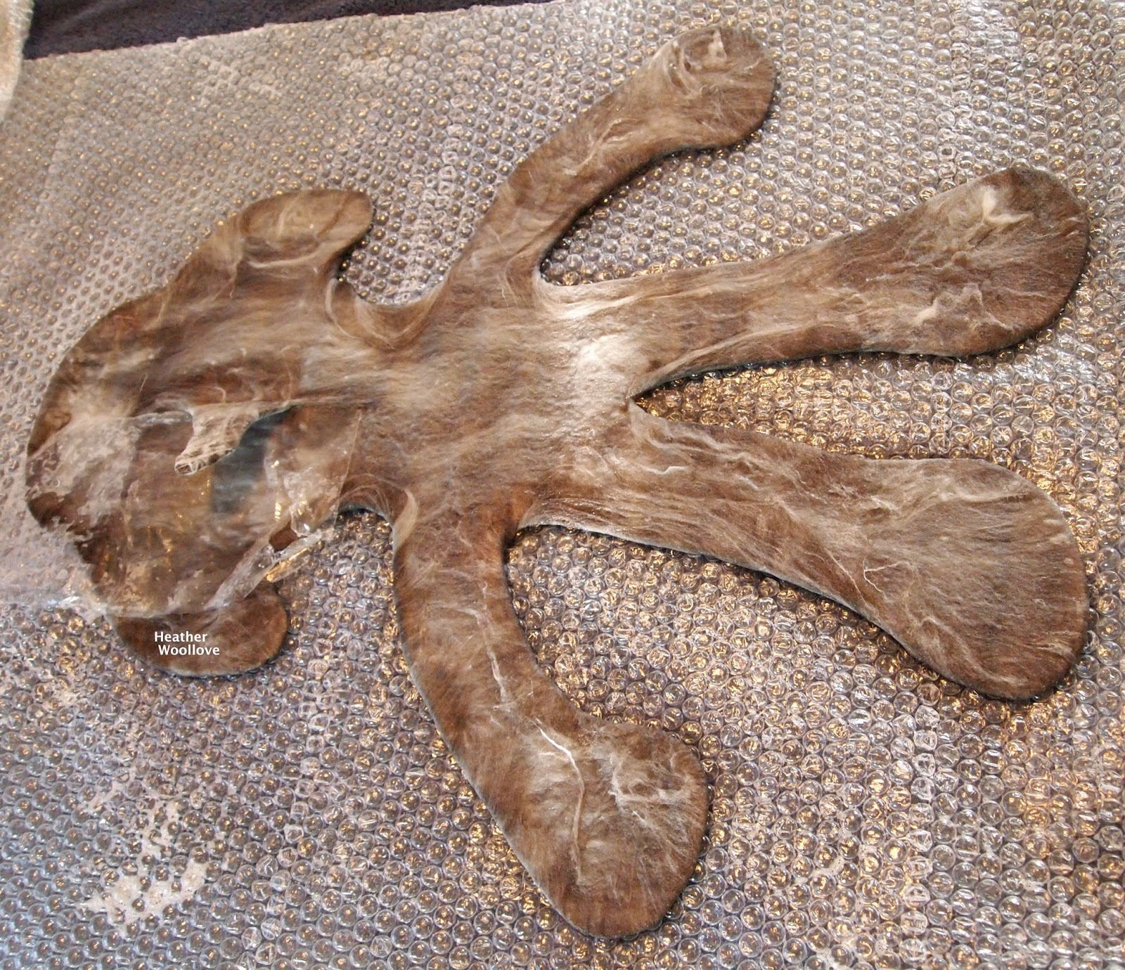 Wool love-functional fiber art: Long-Limbed Creature for Hayes- Part 1