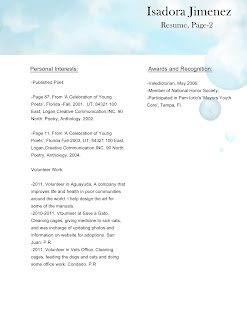 Isadora Jimenez: Illustration Resume