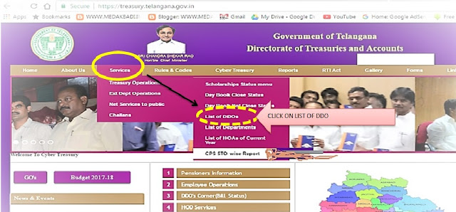 WWW.MEDAKBADI.IN: How To Check DDO Registration Number Telangana