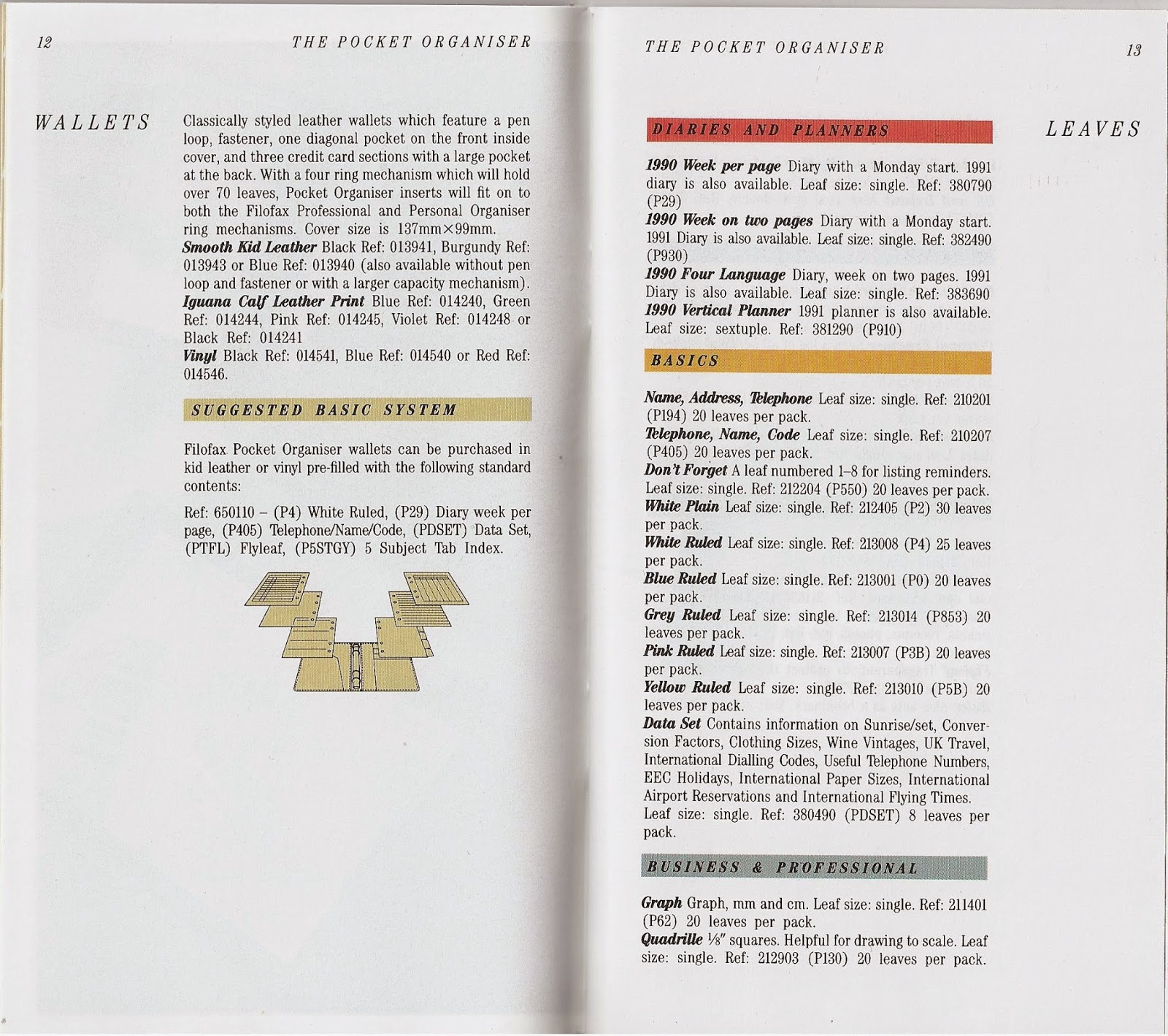 Philofaxy: Filofax Catalogue 1990