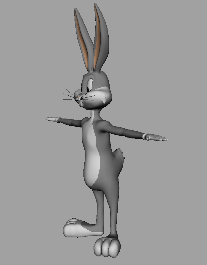 Brittany Peterson - 3D Artist Portfolio: Bugs Bunny - Modeling - Surfacing