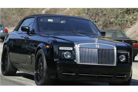 DCGoldCA: David Beckham Rolls Royce Drophead & Range Rover