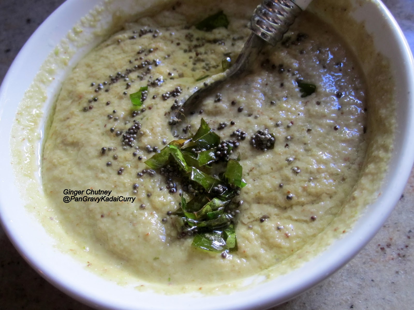 Pan Gravy Kadai Curry: Upma and Ginger Chutney