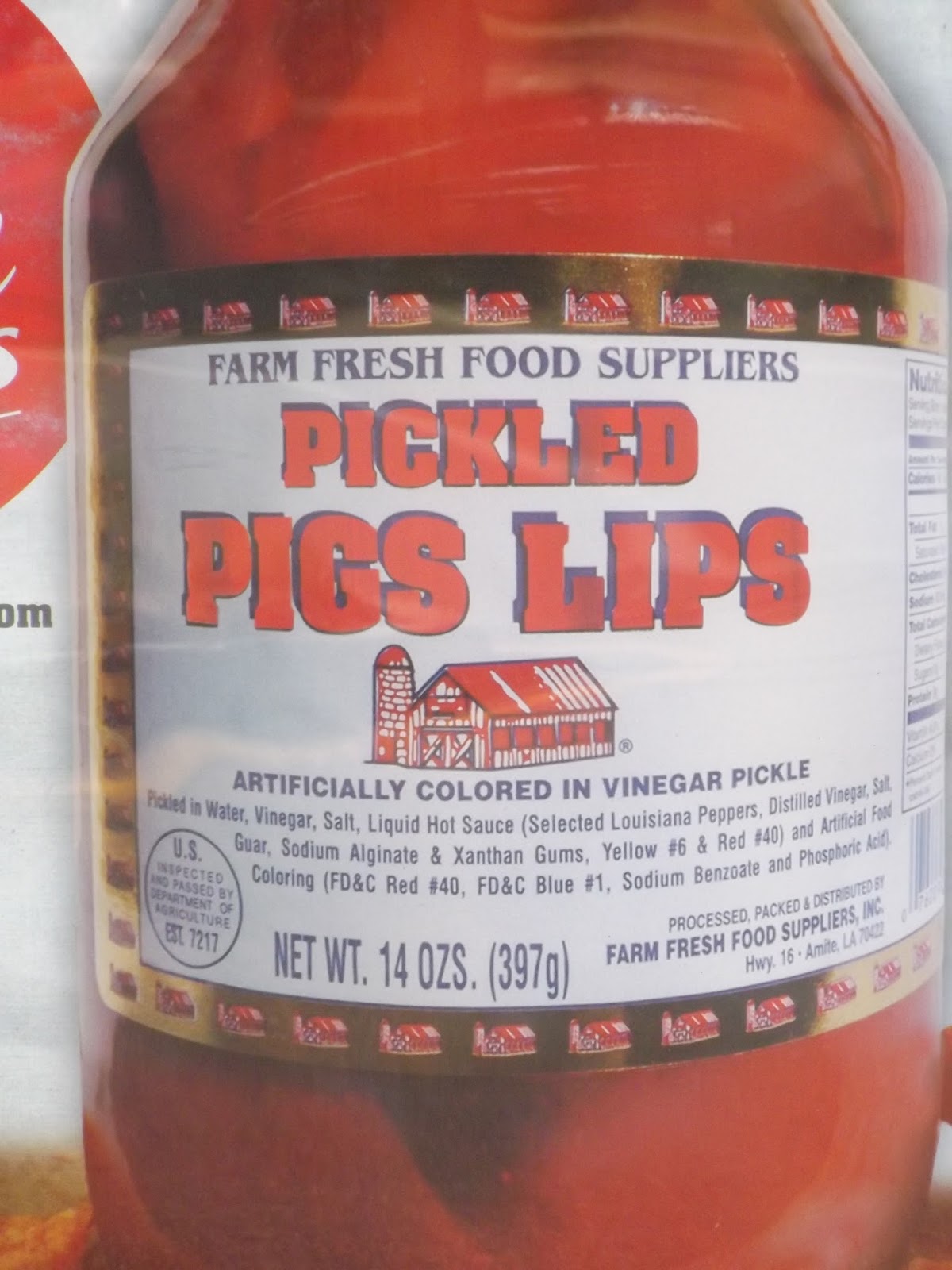 A New Orleans State of Mind: New Orleans Favorite Pickled Pigs Lips