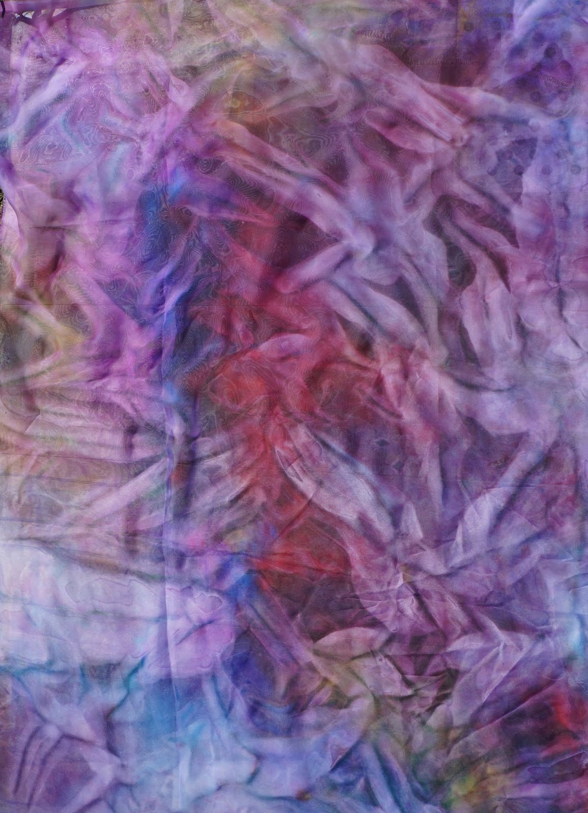Ginger Wilson: Puddle painting fabric