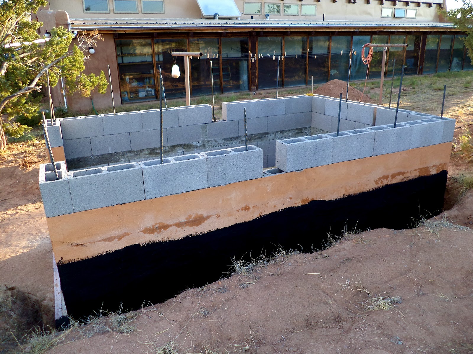 Alt. Build Blog: Building A Well House #2: Dry Stack Cement Block