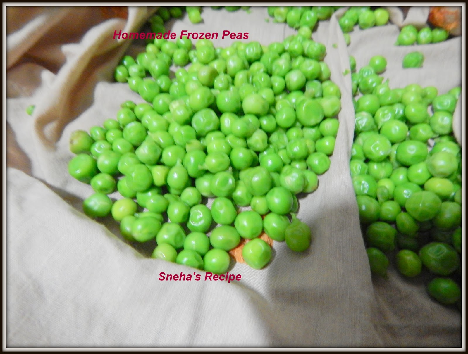 How to make frozen peas at home - Homemade Frozen Peas - Sneha's Recipe