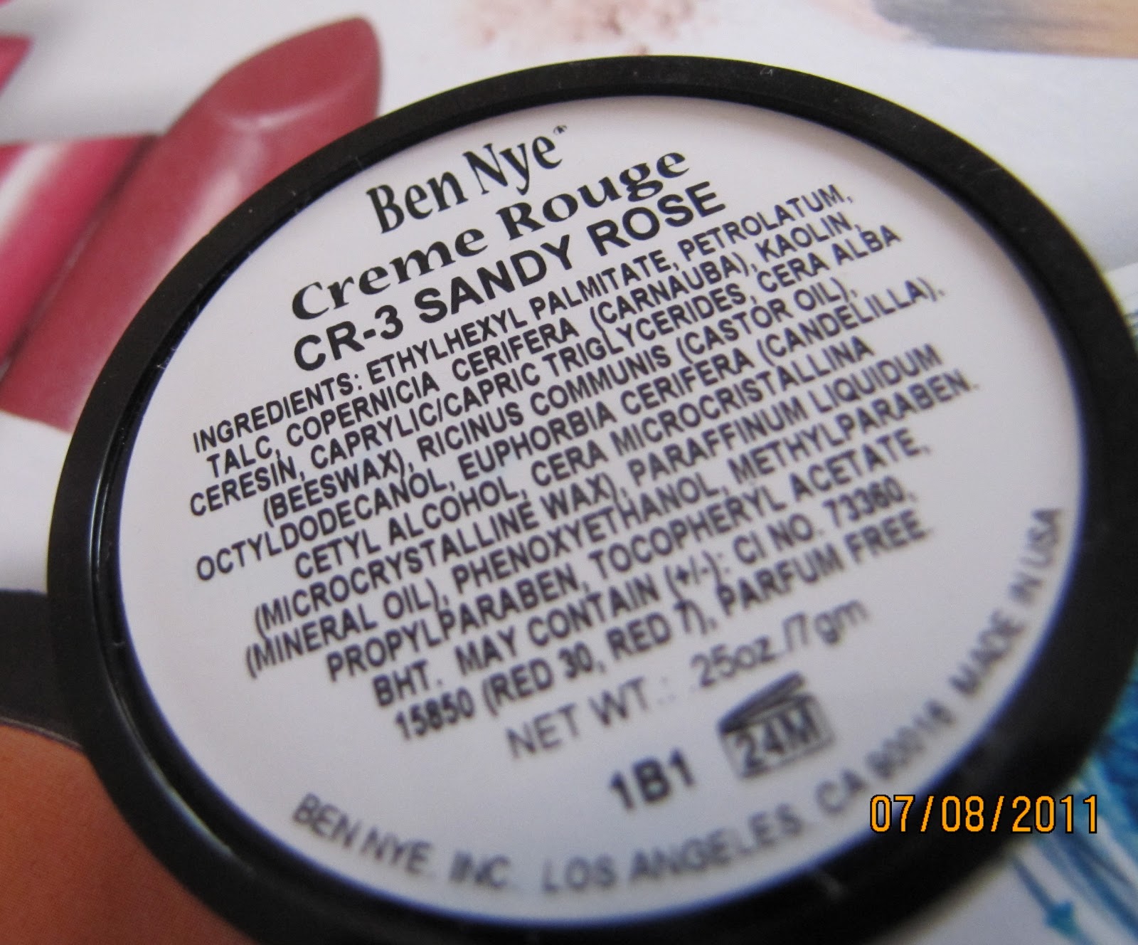 Ben Nye Cream Rouge in Sandy Rose - Review