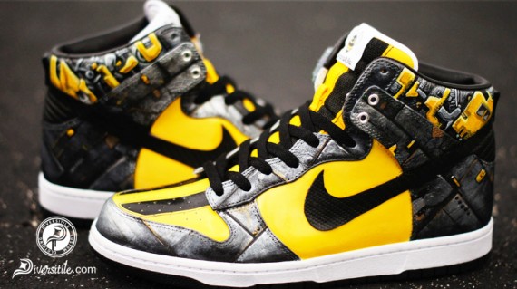 FreshKoast: KOTD: Nike Dunk High ‘Bumble Bee’ Customs by Diversitile