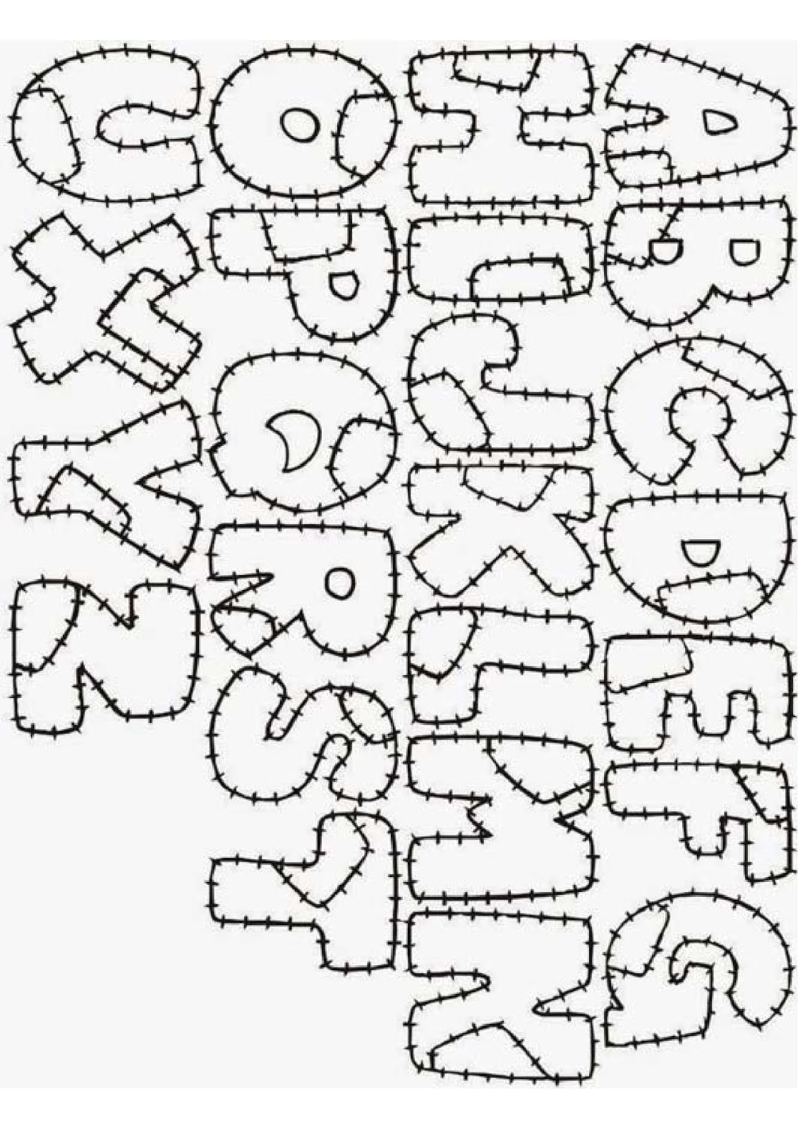 Abc - Letras Do Alfabeto Para Imprimir: 60 Moldes Do Alfabeto Lindos